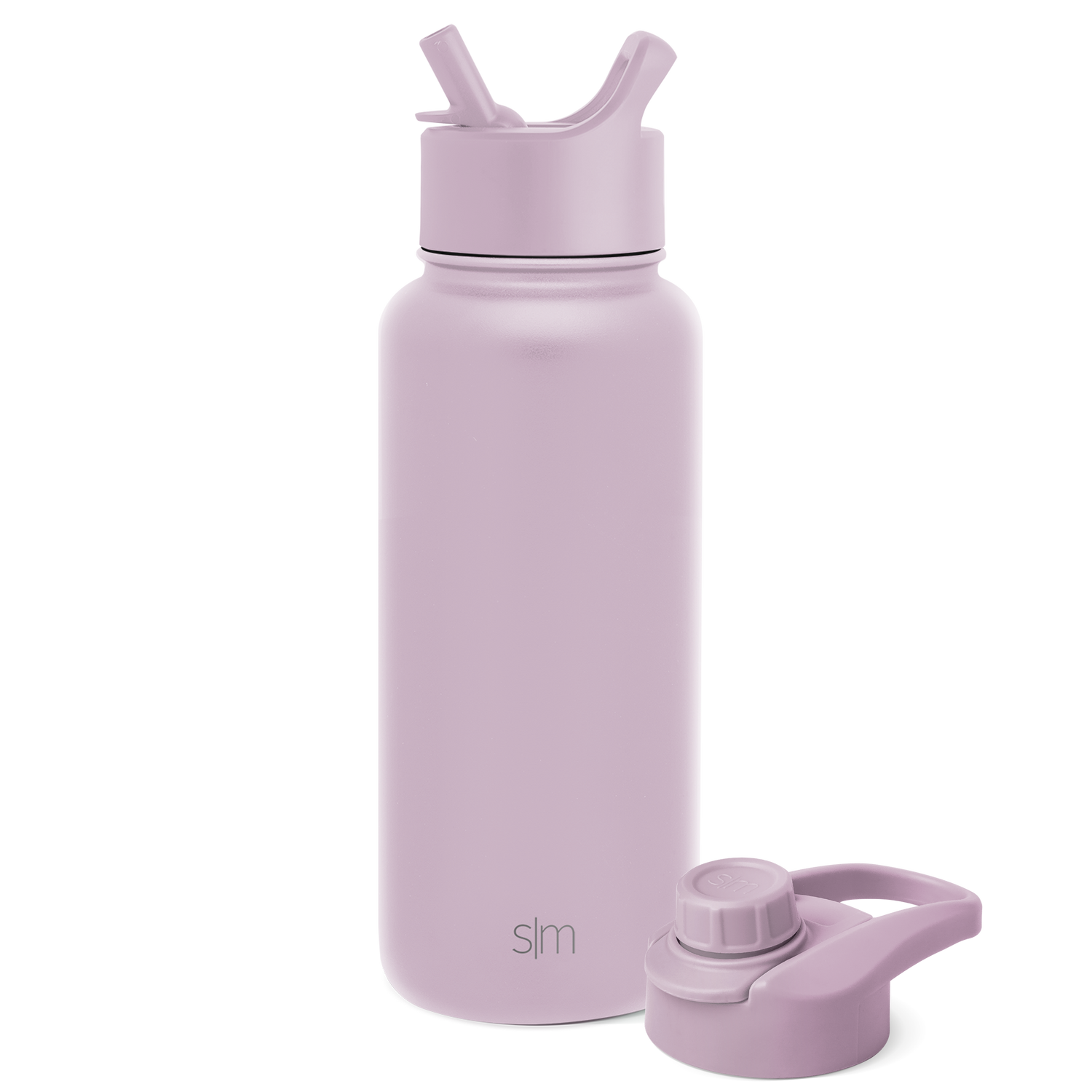Summit Water Bottle with Straw Lid and Chug Lid – Simple Modern