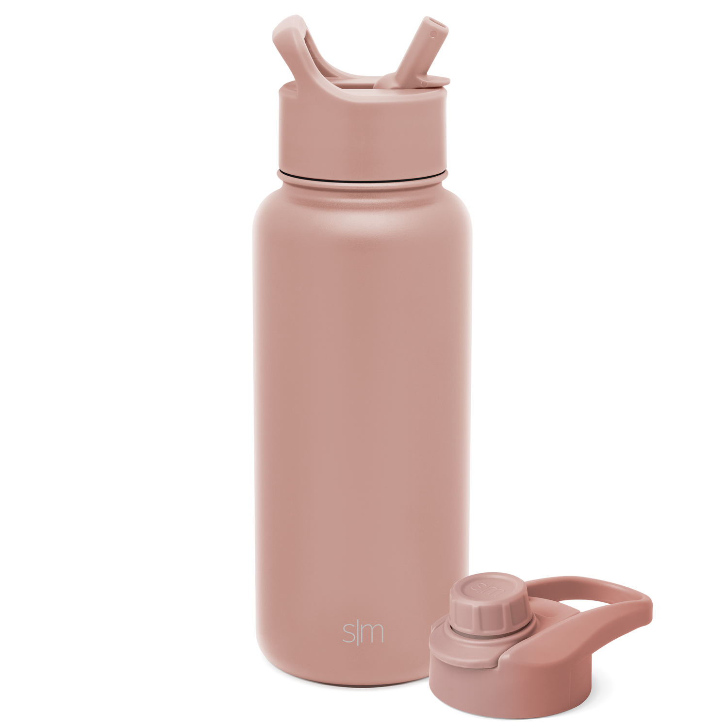 Summit Water Bottle with Straw Lid and Chug Lid – Simple Modern