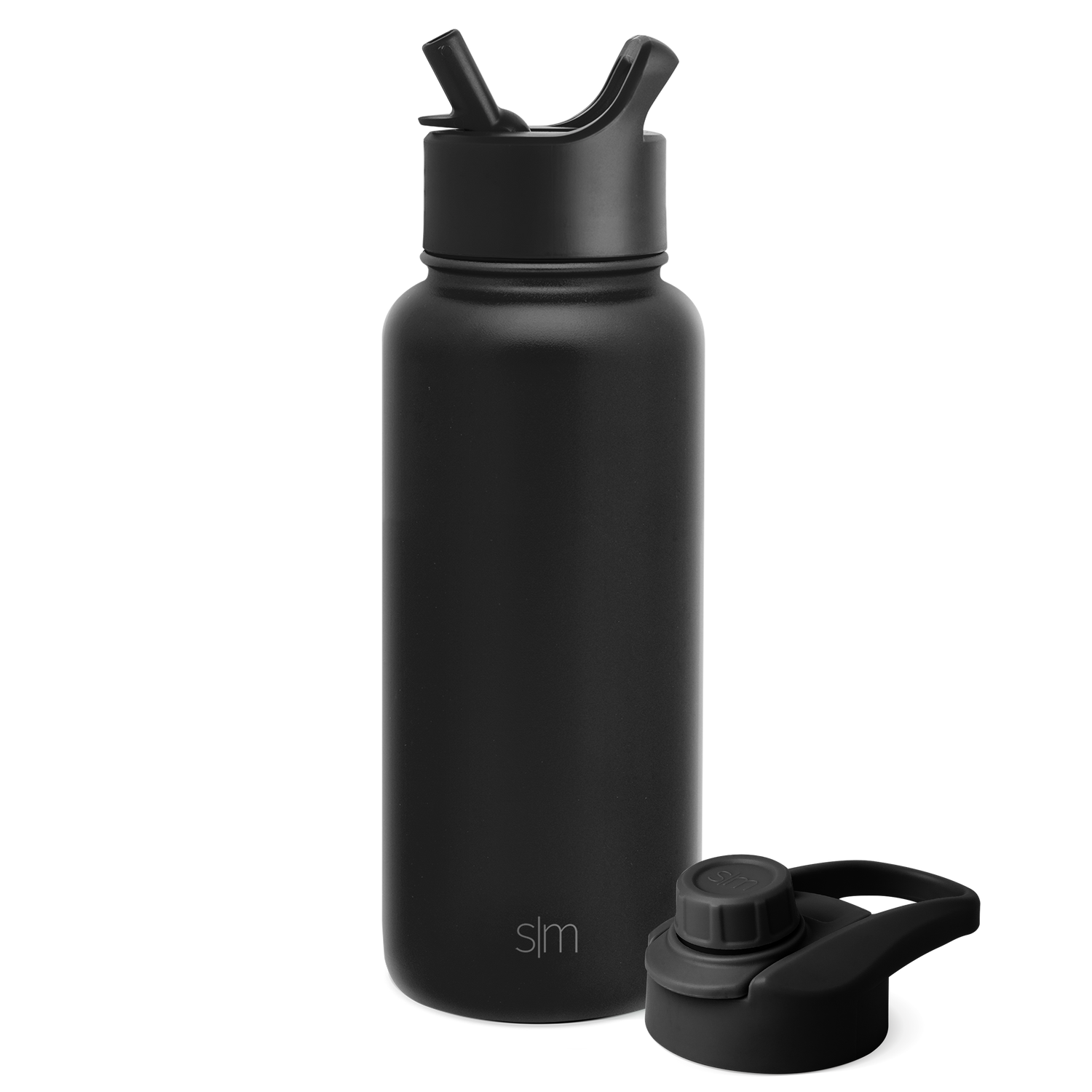 Summit Water Bottle with Straw Lid and Chug Lid – Simple Modern