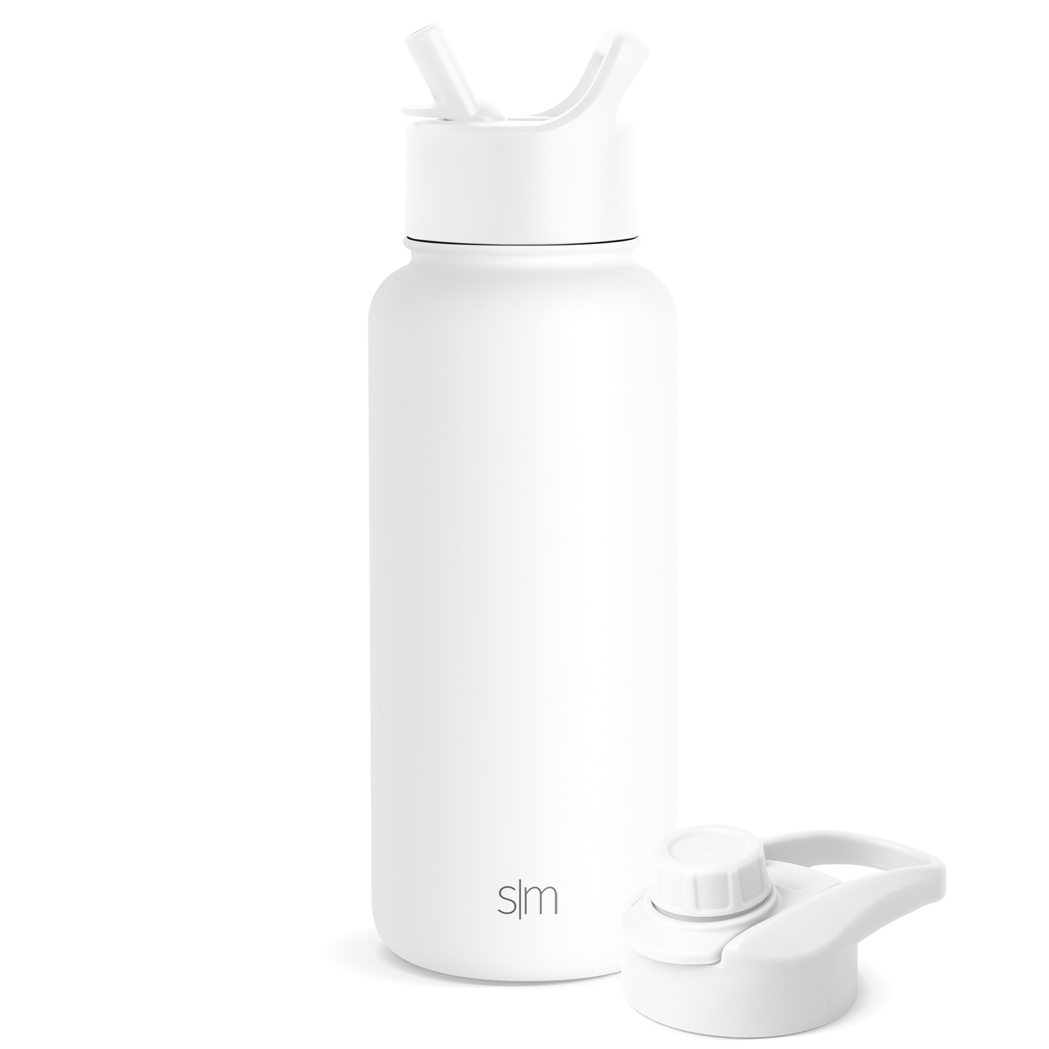 Summit Water Bottle with Straw Lid and Chug Lid – Simple Modern