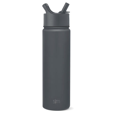 Summit Water Bottle with Straw Lid – Simple Modern