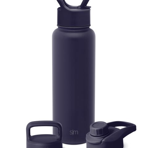 Summit Water Bottle with Straw Lid, Chug Lid, and Handle Lid – Simple ...