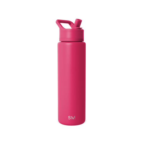 Summit Water Bottle with Straw Lid – Simple Modern