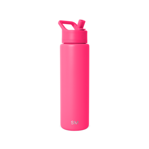 Summit Water Bottle with Straw Lid – Simple Modern