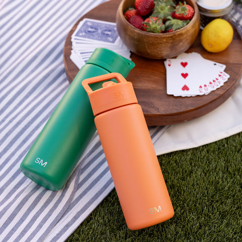 Summit Water Bottle with Straw Lid – Simple Modern