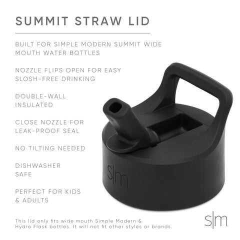 NBA Summit Water Bottle with Straw Lid - 32oz – Simple Modern