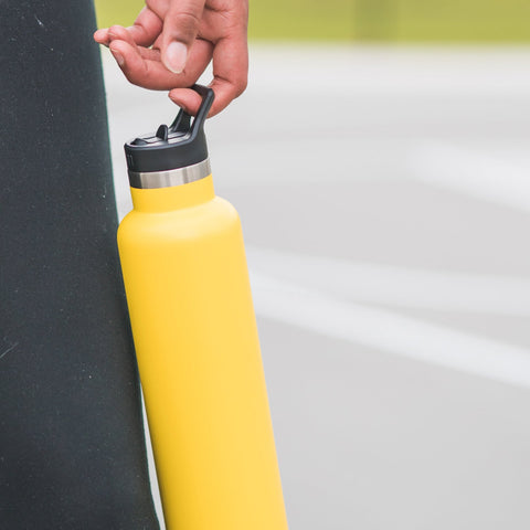 Ascent Water Bottle with Straw Lid – Simple Modern