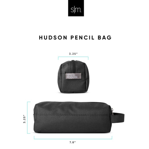Hudson Pencil Pouch with Handle | School Supplies Pencil Bag – Simple ...