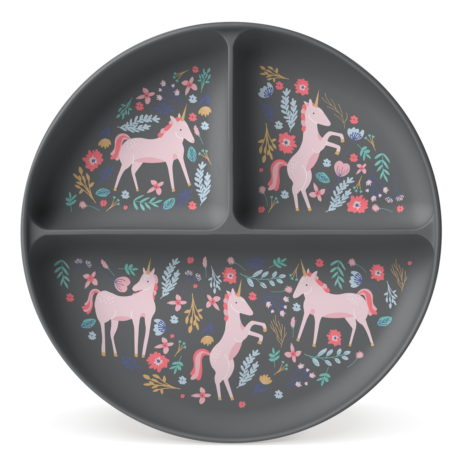 Parker Silicone Partitioned Plate – Simple Modern