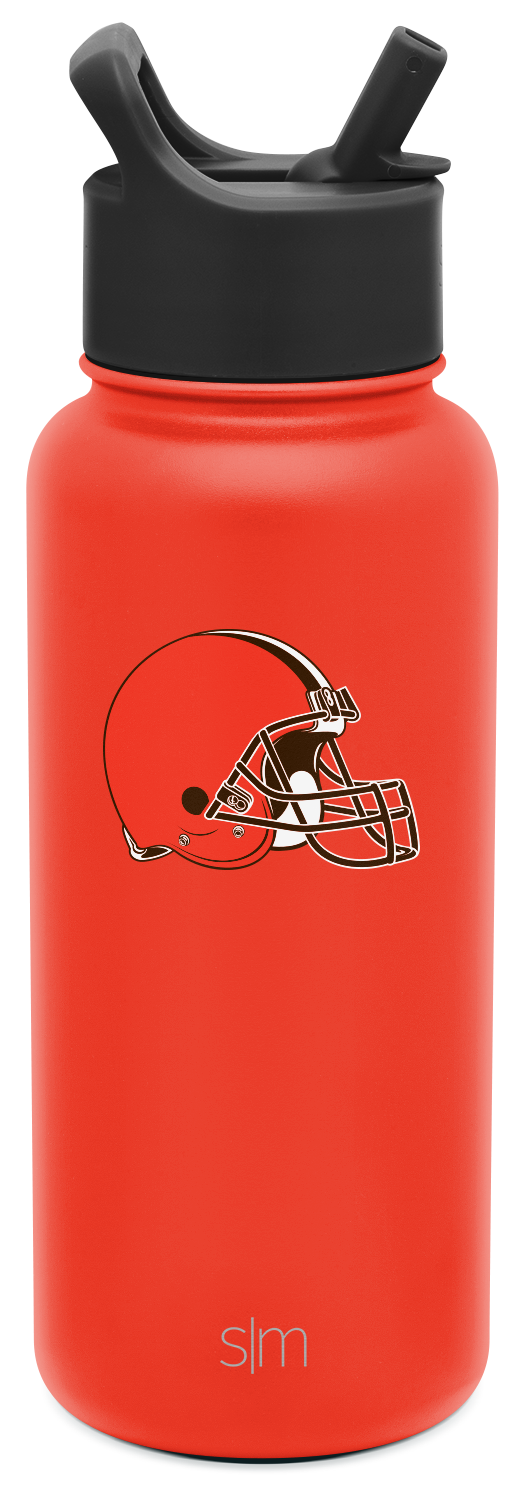 NFL Insulated Water Bottle with Straw Lid | Simple Modern