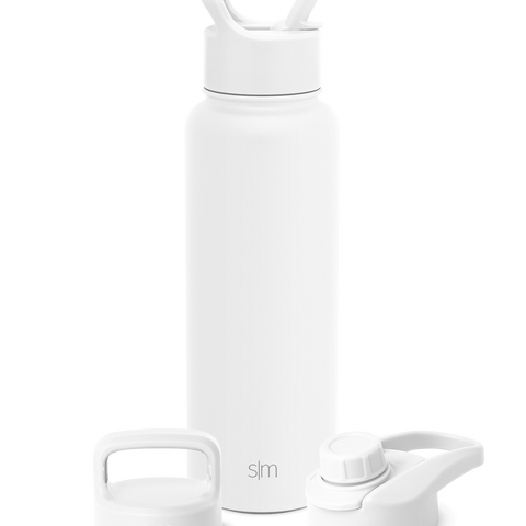 Summit Water Bottle with Straw Lid, Chug Lid, and Handle Lid – Simple ...