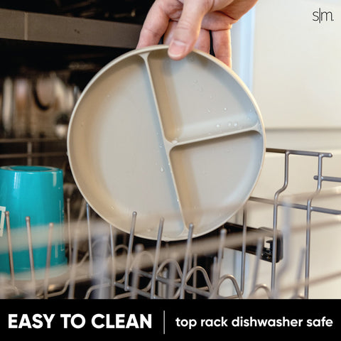 Parker Silicone Partitioned Plate – Simple Modern